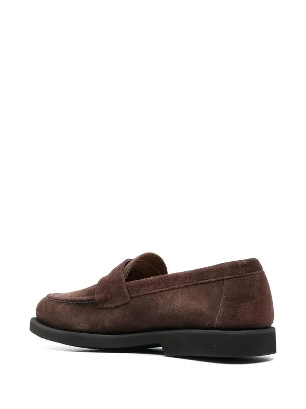 SEBAGO Suede Penny Loafers - Brown