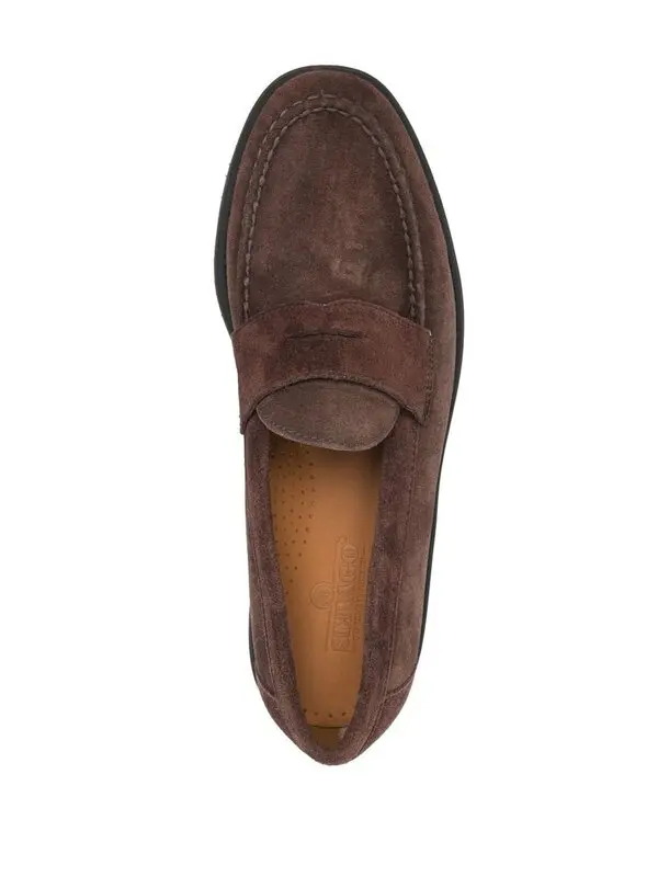 SEBAGO Suede Penny Loafers - Brown