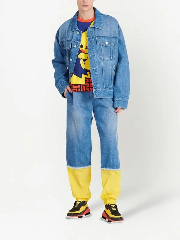 Balmain X Pokémon Colour-block Drawstring Trousers