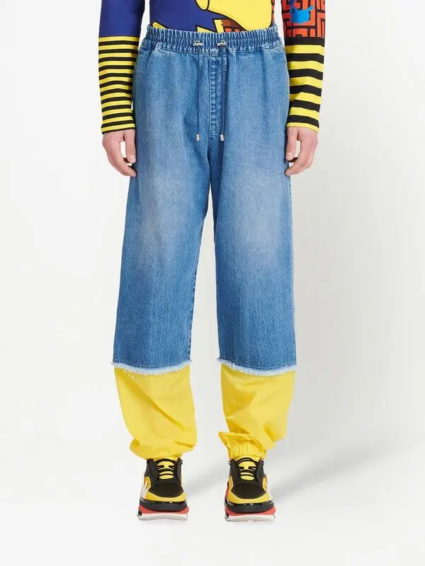 Balmain X Pokémon Colour-block Drawstring Trousers