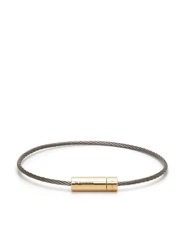 Le Gramme 6g Cable Bracelet In Yellow And Silver - Gold