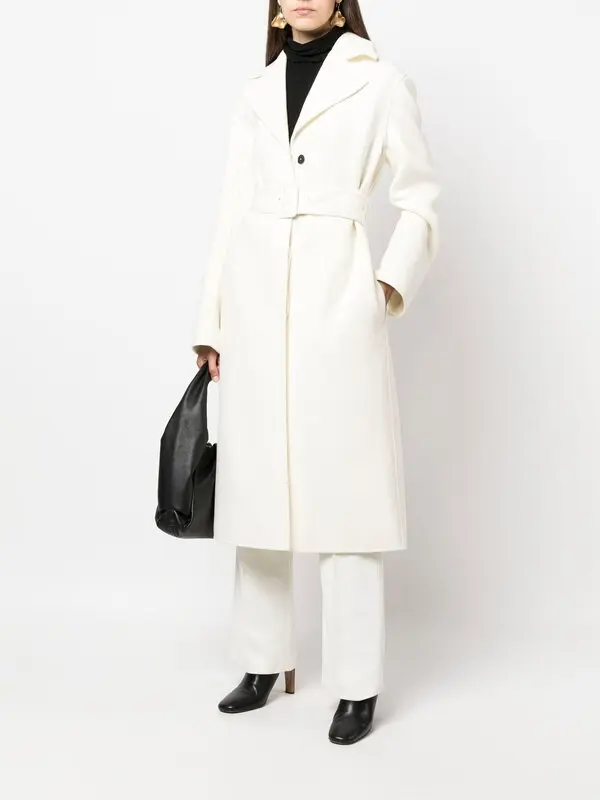 JIL SANDER Belted Single-breasted Coat