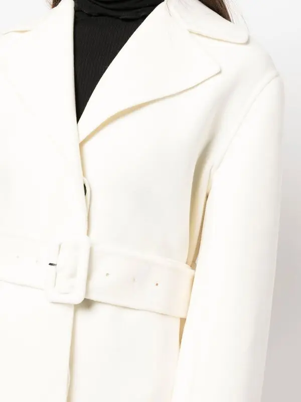 JIL SANDER Belted Single-breasted Coat