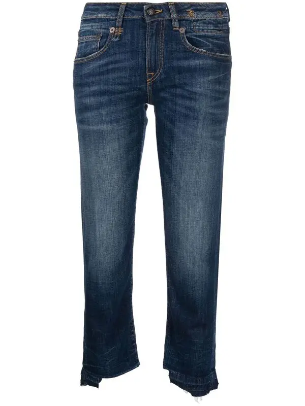 R13 High-rise Cropped Jeans
