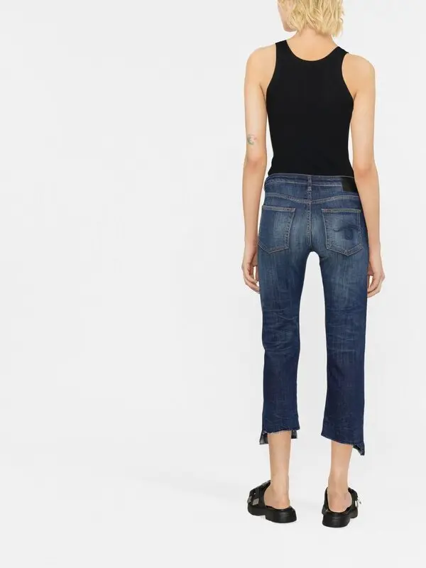 R13 High-rise Cropped Jeans