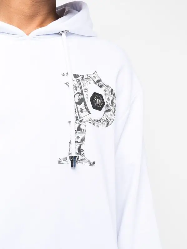Philipp Plein Money Graphic-print Hoodie
