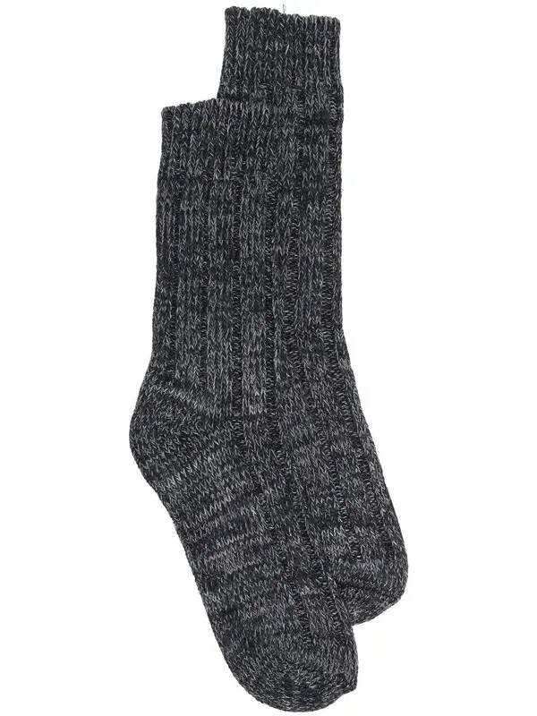 BIRKENSTOCK Ribbed-knit Socks - Black