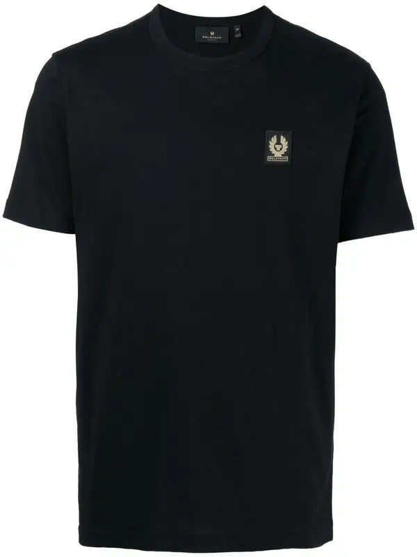 Belstaff Logo-patch Crew Neck T-shirt - Black
