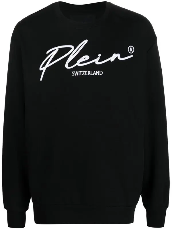 Philipp Plein Logo Crew-neck Jumper - Black