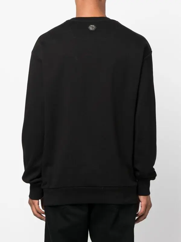 Philipp Plein Logo Crew-neck Jumper - Black