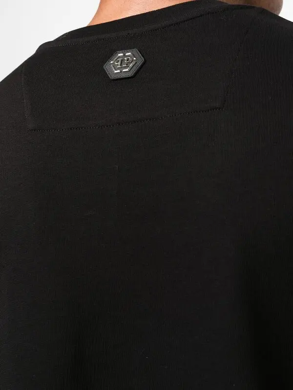 Philipp Plein Logo Crew-neck Jumper - Black