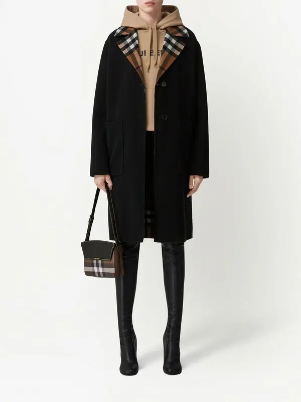 Burberry Check-pattern Reversible Wool Coat