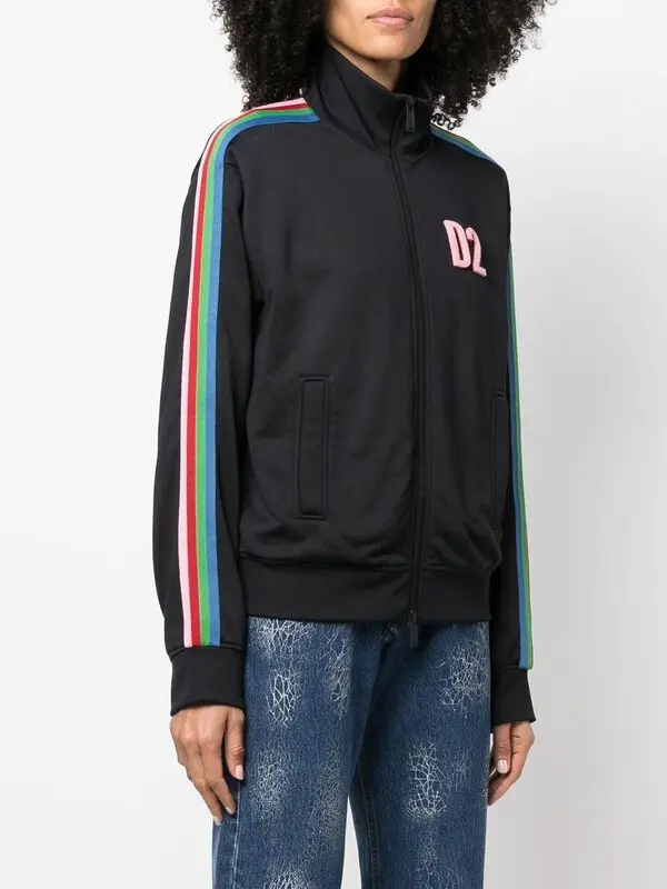 Dsquared2 Side-stripe Zip-up Sweatshirt