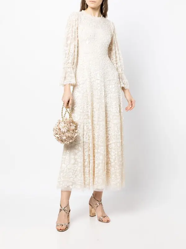 NEEDLE & THREAD Sequin-embellished Midi Dress