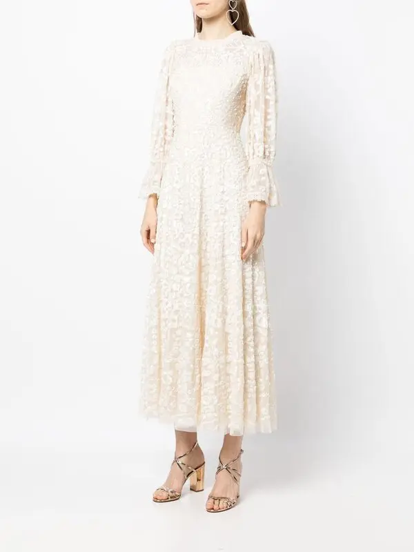 NEEDLE & THREAD Sequin-embellished Midi Dress