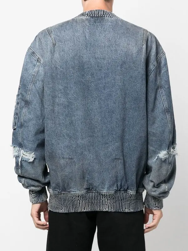 DIESEL® Denim Bomber Jacket - Blue