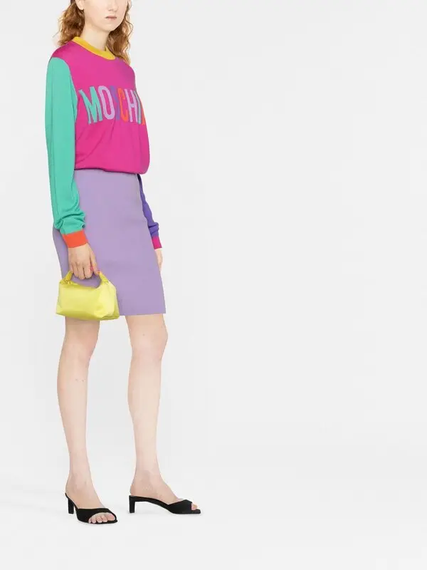moschino pink sweater dress MOSCHINO Barbie Cotton Sweater Dress