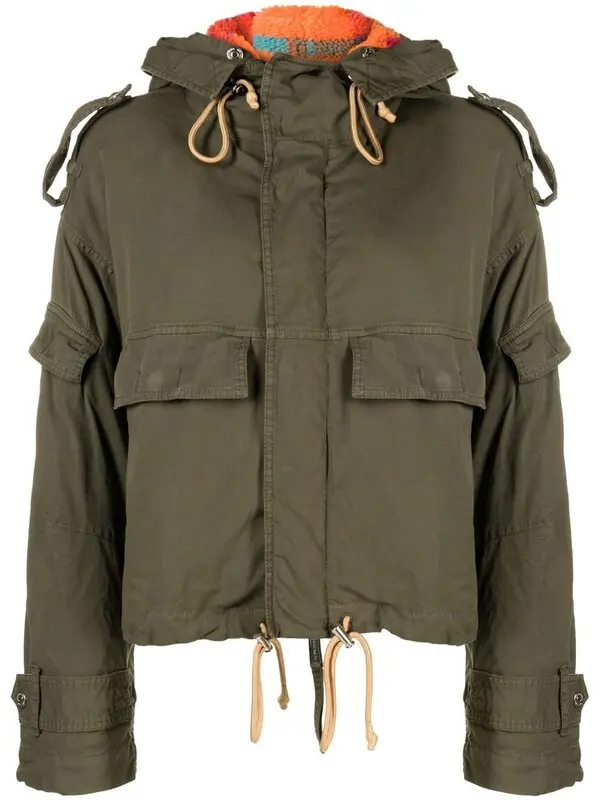 Dsquared2 Fleece-lined Hooded Jacket