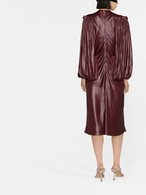 Stella McCartney Draped-sleeve Midi Dress