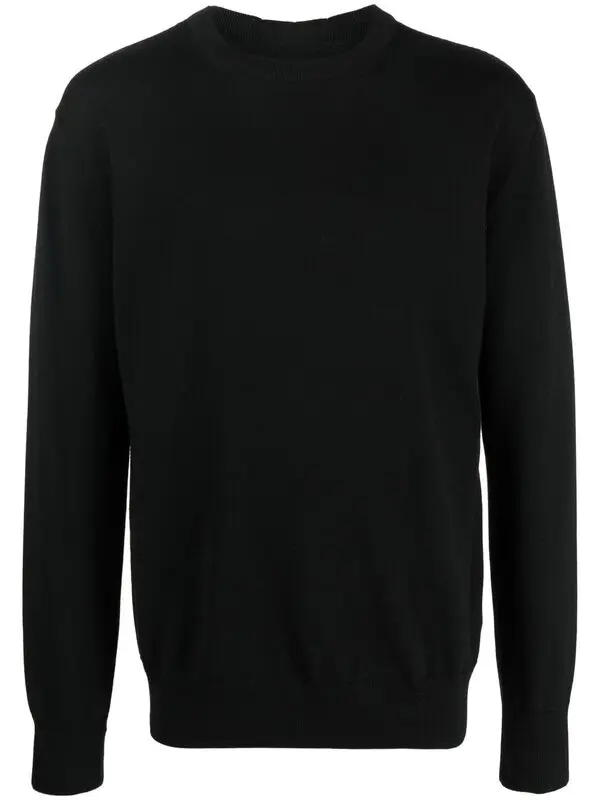 JIL SANDER Wool Crew-neck Jumper - Black