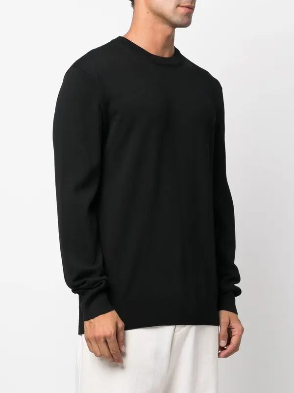JIL SANDER Wool Crew-neck Jumper - Black