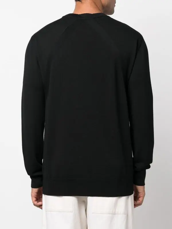 JIL SANDER Wool Crew-neck Jumper - Black