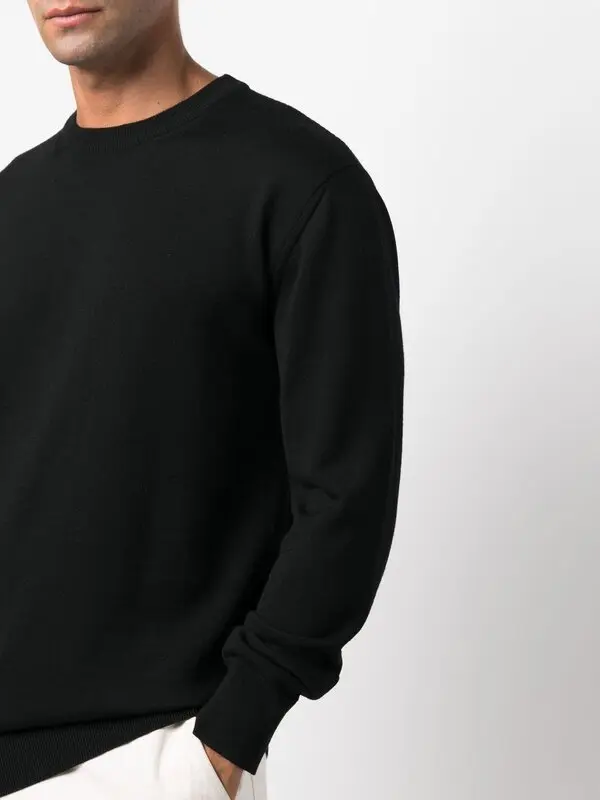 JIL SANDER Wool Crew-neck Jumper - Black