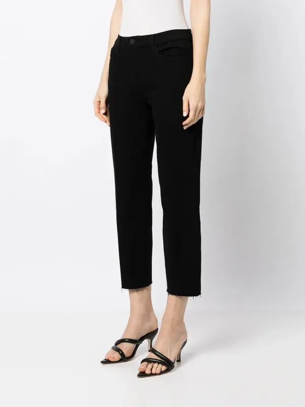 L'Agence High-rise Sada Cropped Jeans