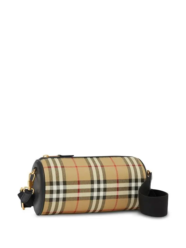 Burberry Vintage Check Crossbody Barrel Bag