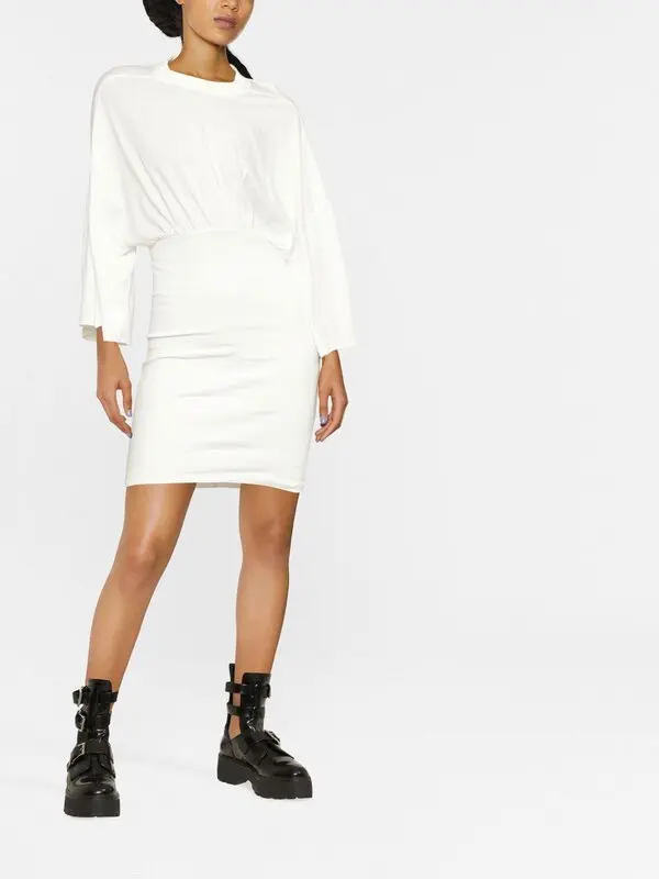 Rick Owens Tommy Cinched-waist Dress - White