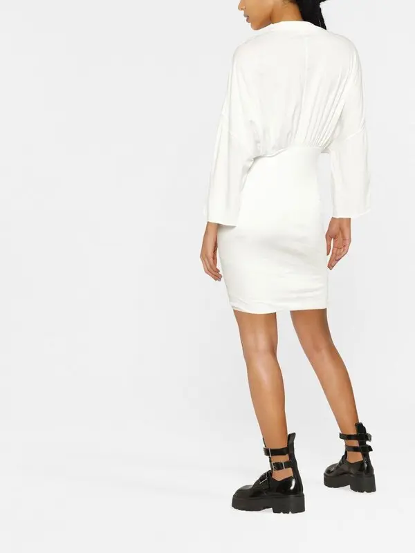 Rick Owens Tommy Cinched-waist Dress - White