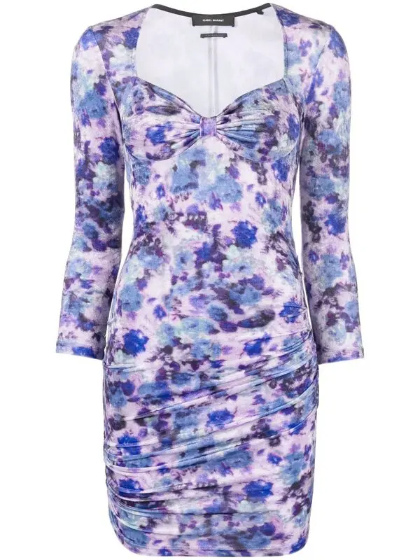 Isabel Marant Étoile Floral-print Ruched Minidress