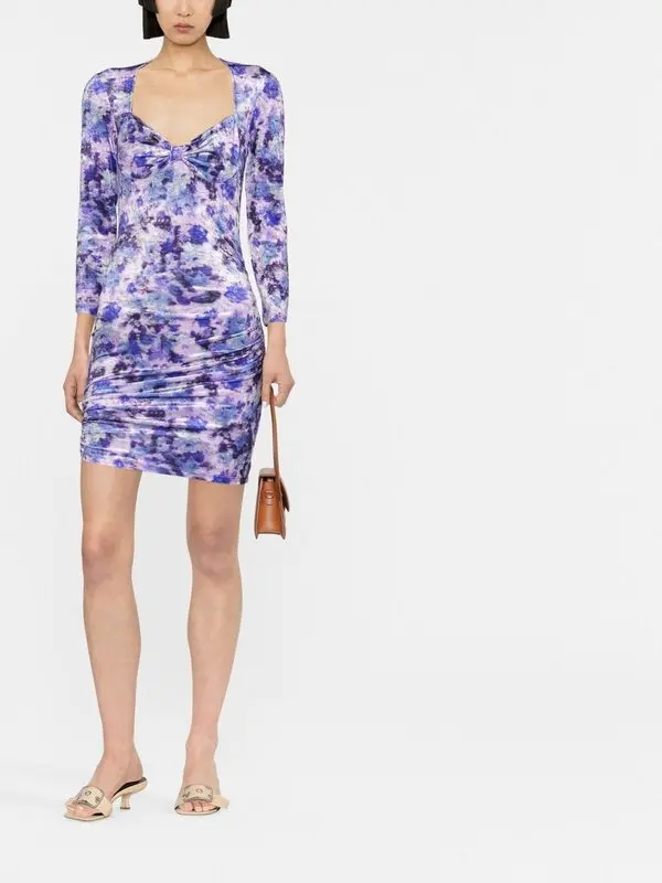 Isabel Marant Étoile Floral-print Ruched Minidress