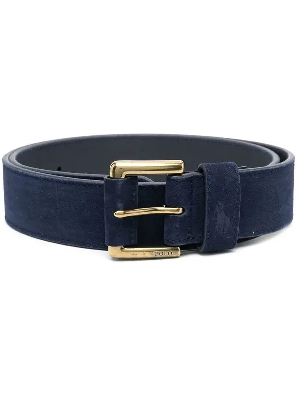 Polo Ralph Lauren Suede Buckle Belt - Blue
