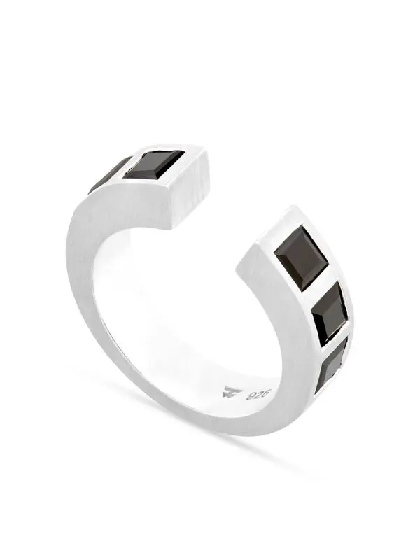 Tom Wood Gate Square Black Onyx Ring