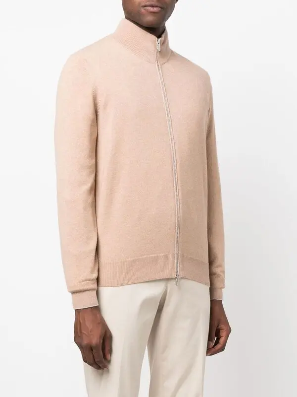 Brunello Cucinelli Zip-up Cashmere Jumper - Neutrals