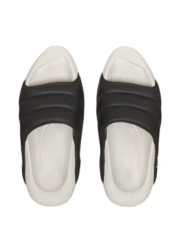 Balmain Quilted B-it Mules - Black