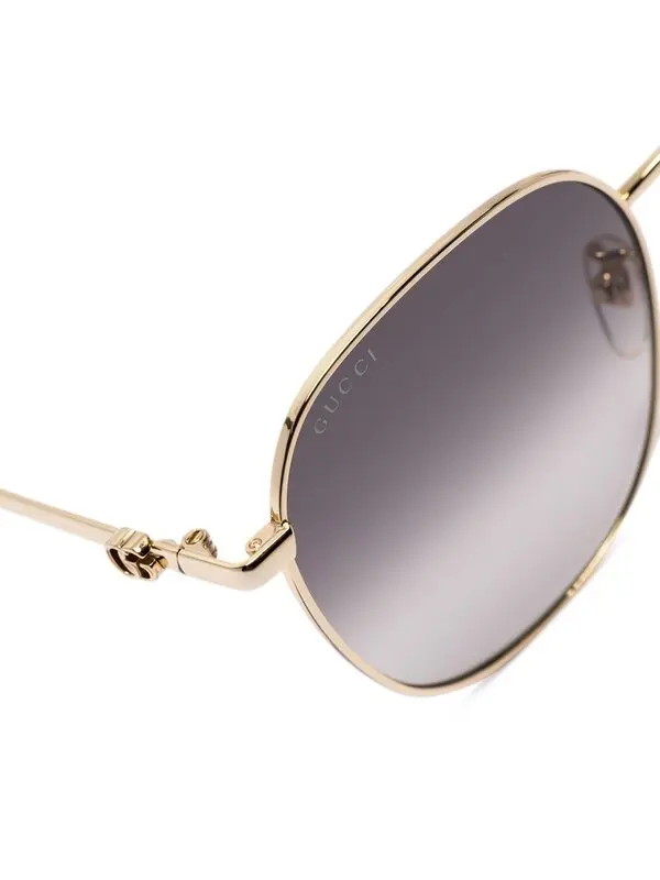 Gucci Round-frame Gradient Sunglasses
