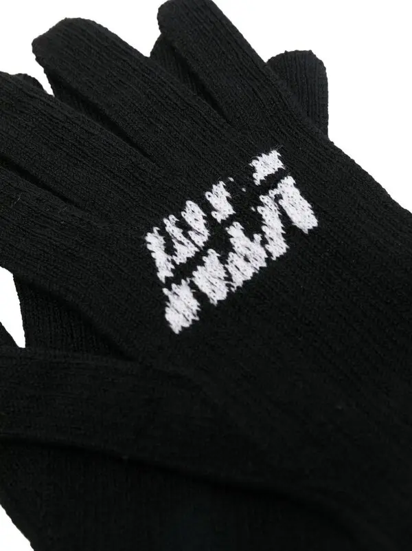 VTMNTS Intarsia-knit Logo Gloves