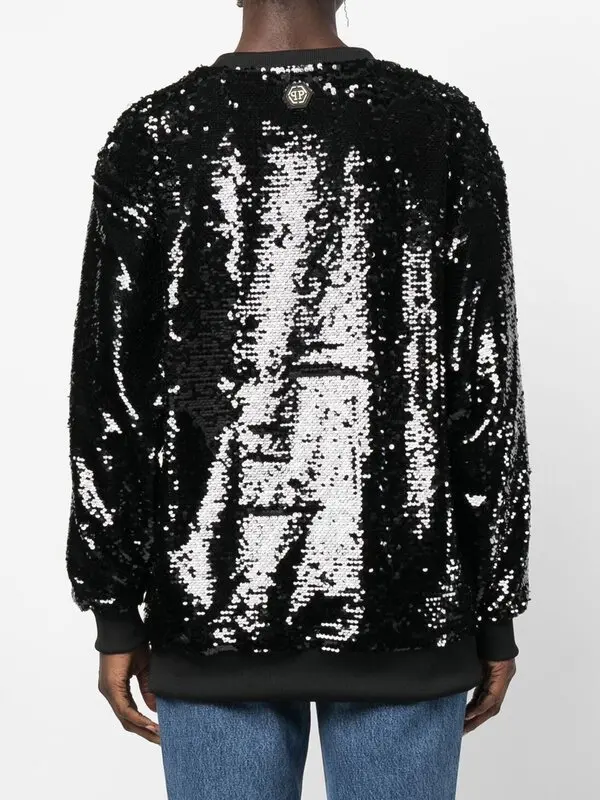 Philipp Plein Sequin-embellished Sweatshirt
