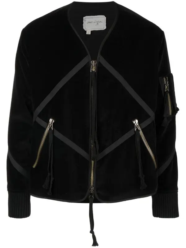 GREG LAUREN Velvet Patchwork Jacket
