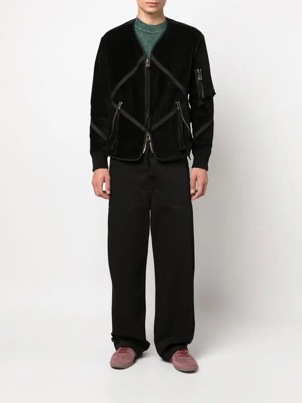 GREG LAUREN Velvet Patchwork Jacket