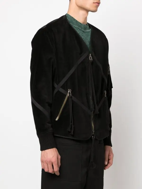 GREG LAUREN Velvet Patchwork Jacket