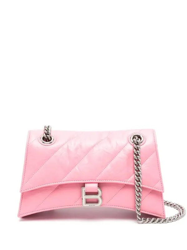 Balenciaga Crush Shoulder Bag - Pink