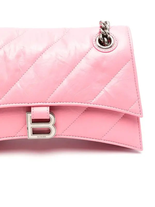 Balenciaga Crush Shoulder Bag - Pink