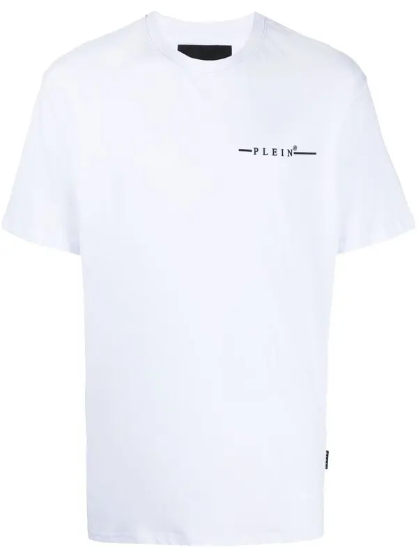 Philipp Plein Flocked Logo-print T-shirt - White