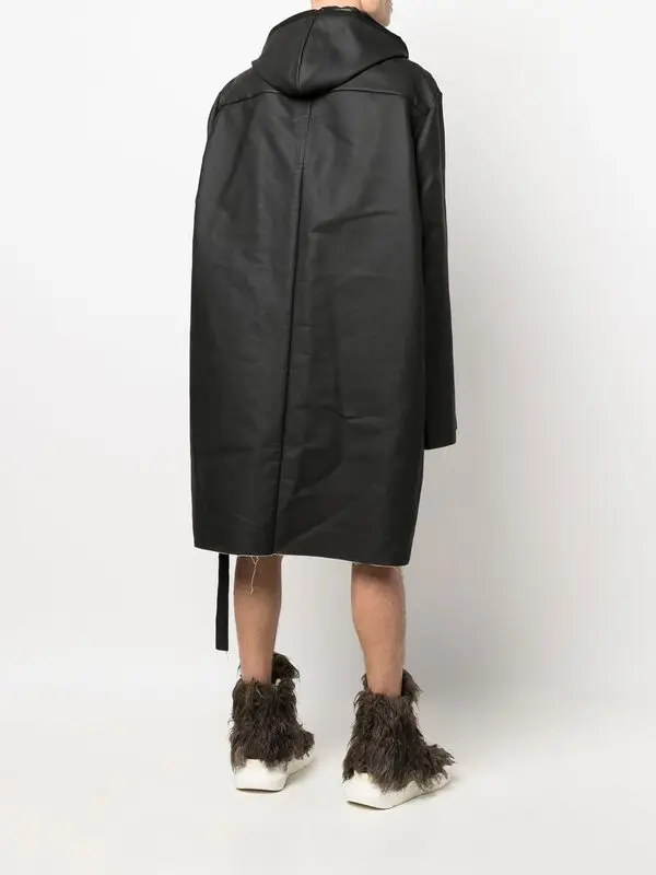 Rick Owens Strobe Long-Length Parka - Black | Editorialist