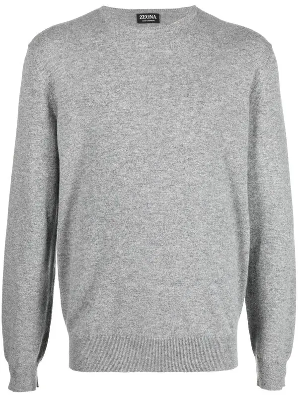 Zegna Crew Neck Sweater - Grey