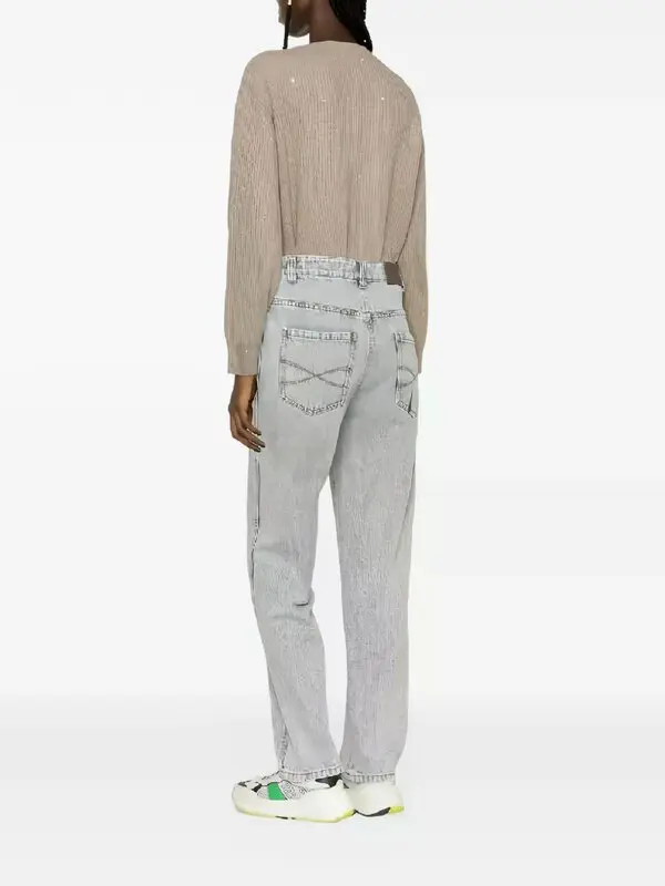Brunello Cucinelli High-waisted Straight Jeans