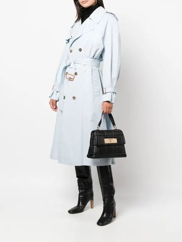 Moschino Quilted Top Handle Bag